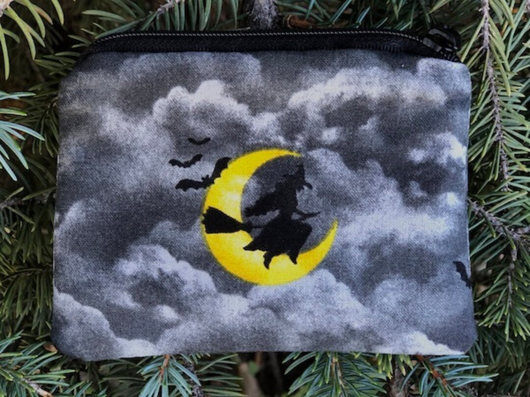 Witch Coin Purse, Credit Card and I.d. Case, Gift Card Pouch, Reusable ...