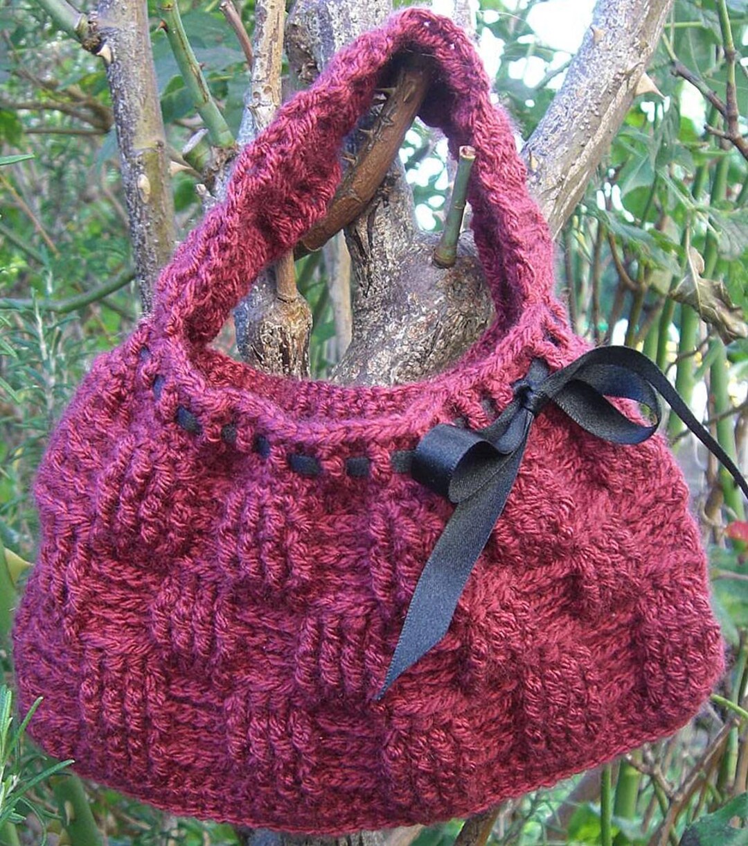 Crochet Pattern for Basket Stitch Bag PDF Instant Download - Etsy