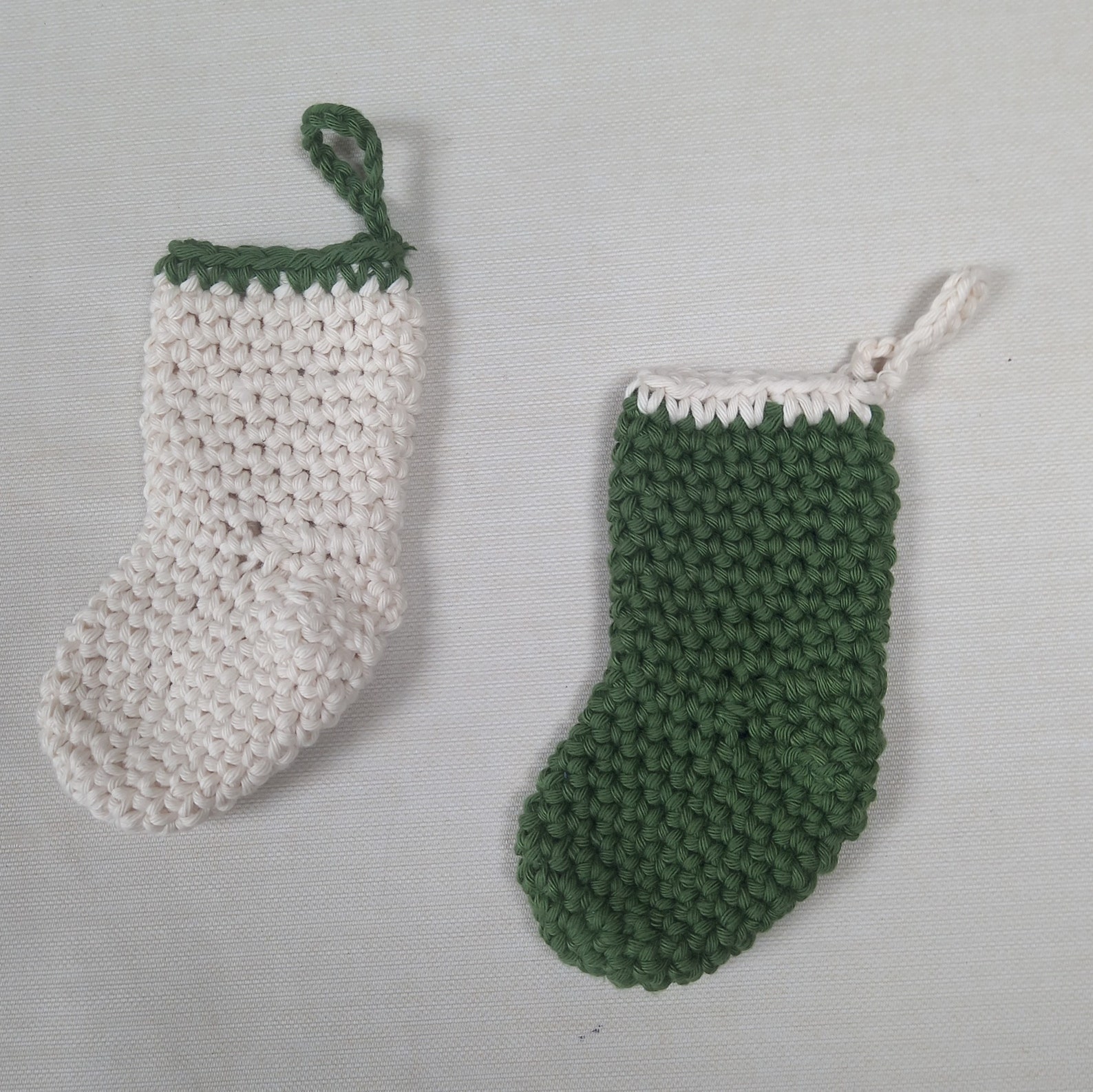 Crochet Pattern Mini Christmas Stockings Tree Decorations - Etsy UK