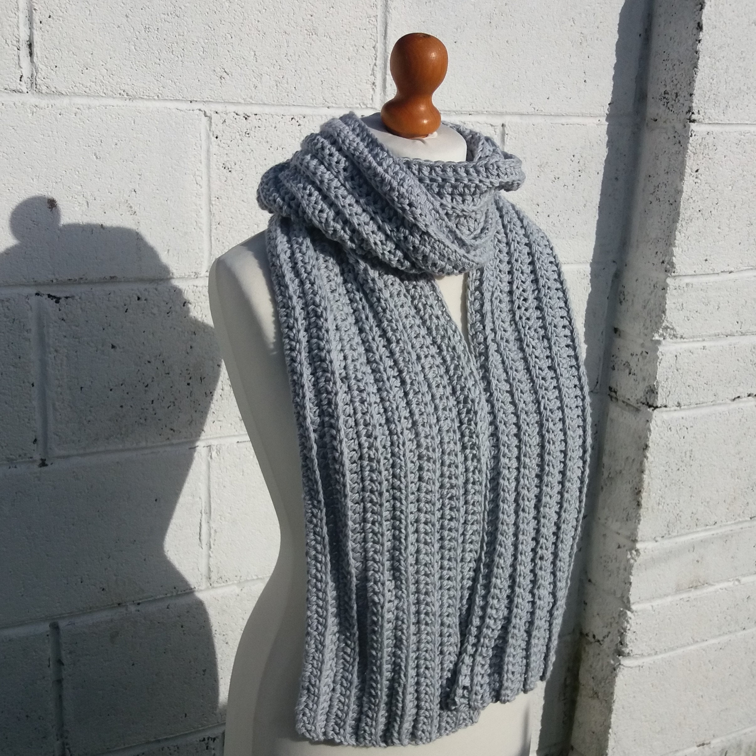 Squirrel Scarf Crochet Pattern Chunky Textured Scarf | Etsy