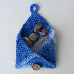 Crochet Pattern Download File - Treasure Pouch - Small Envelope Bag ...