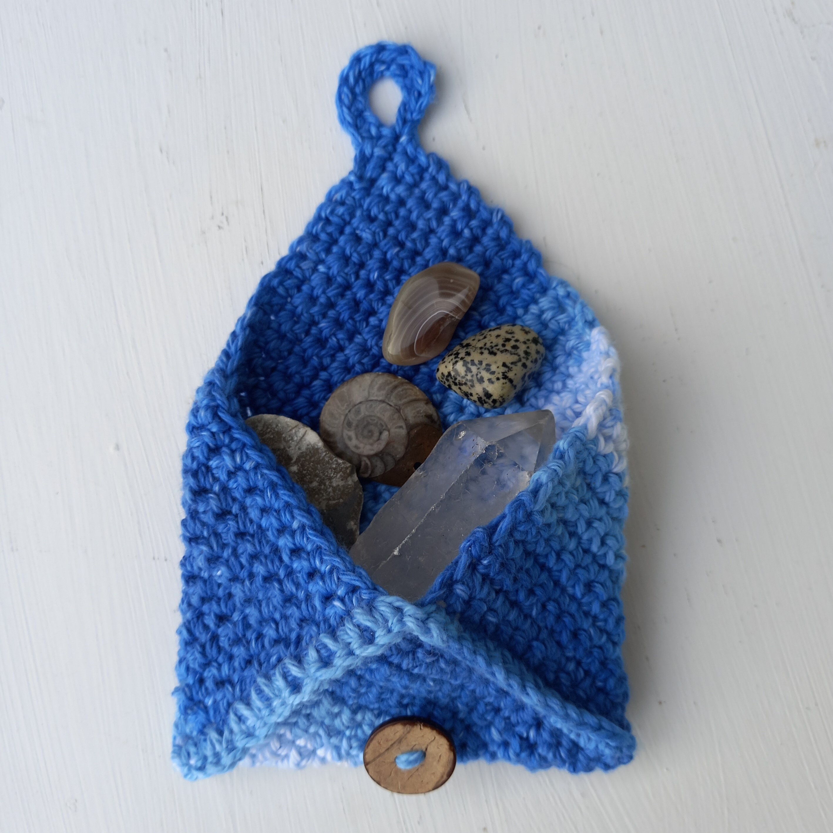Crochet Pattern Download File - Treasure Pouch - Small Envelope Bag ...