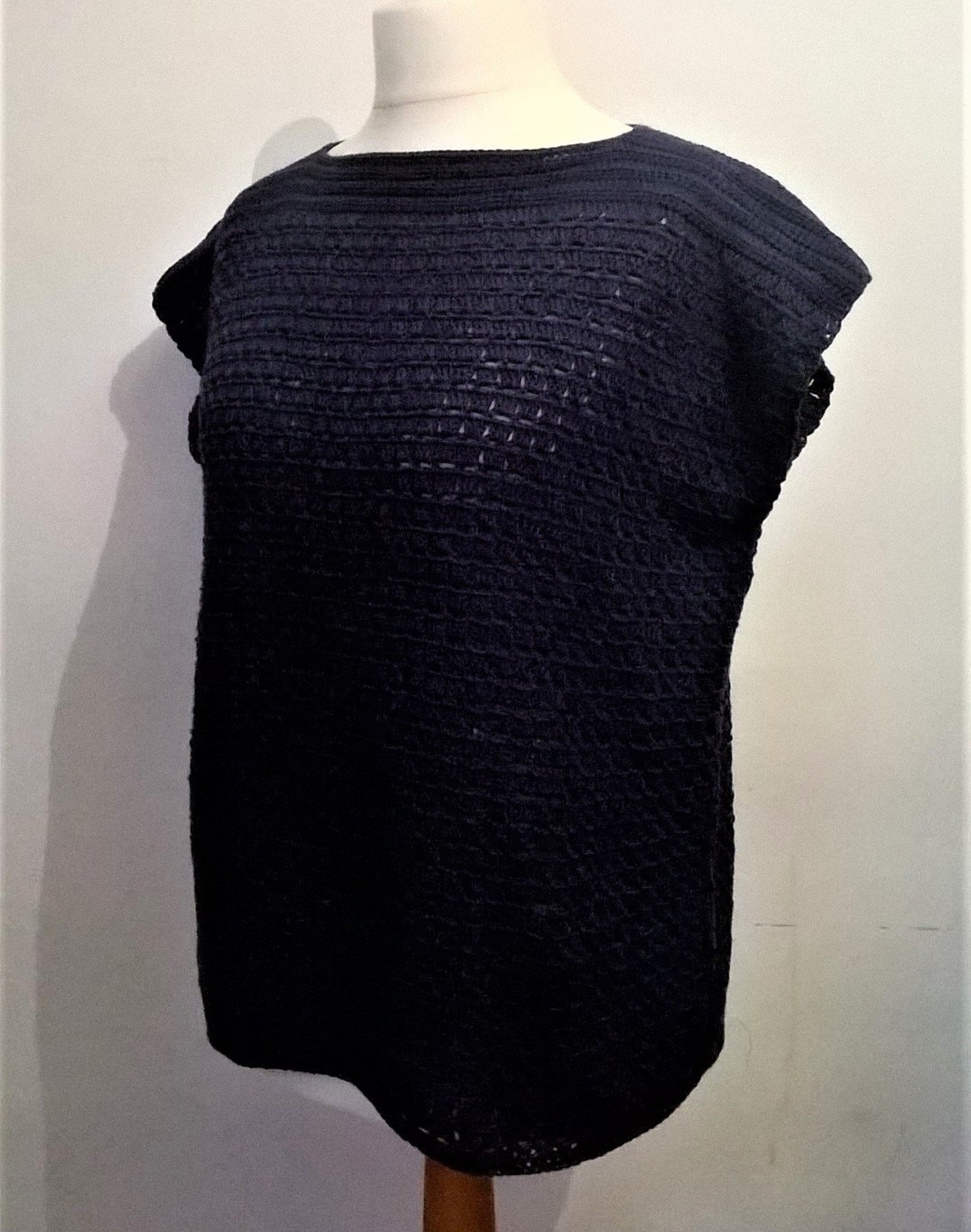 Crochet Pattern - Evelyn - Boat Neck Boxy Tee Cotton Top With Optional ...