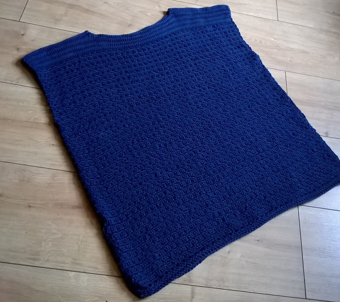 Crochet Pattern - Evelyn - Boat Neck Boxy Tee Cotton Top With Optional ...