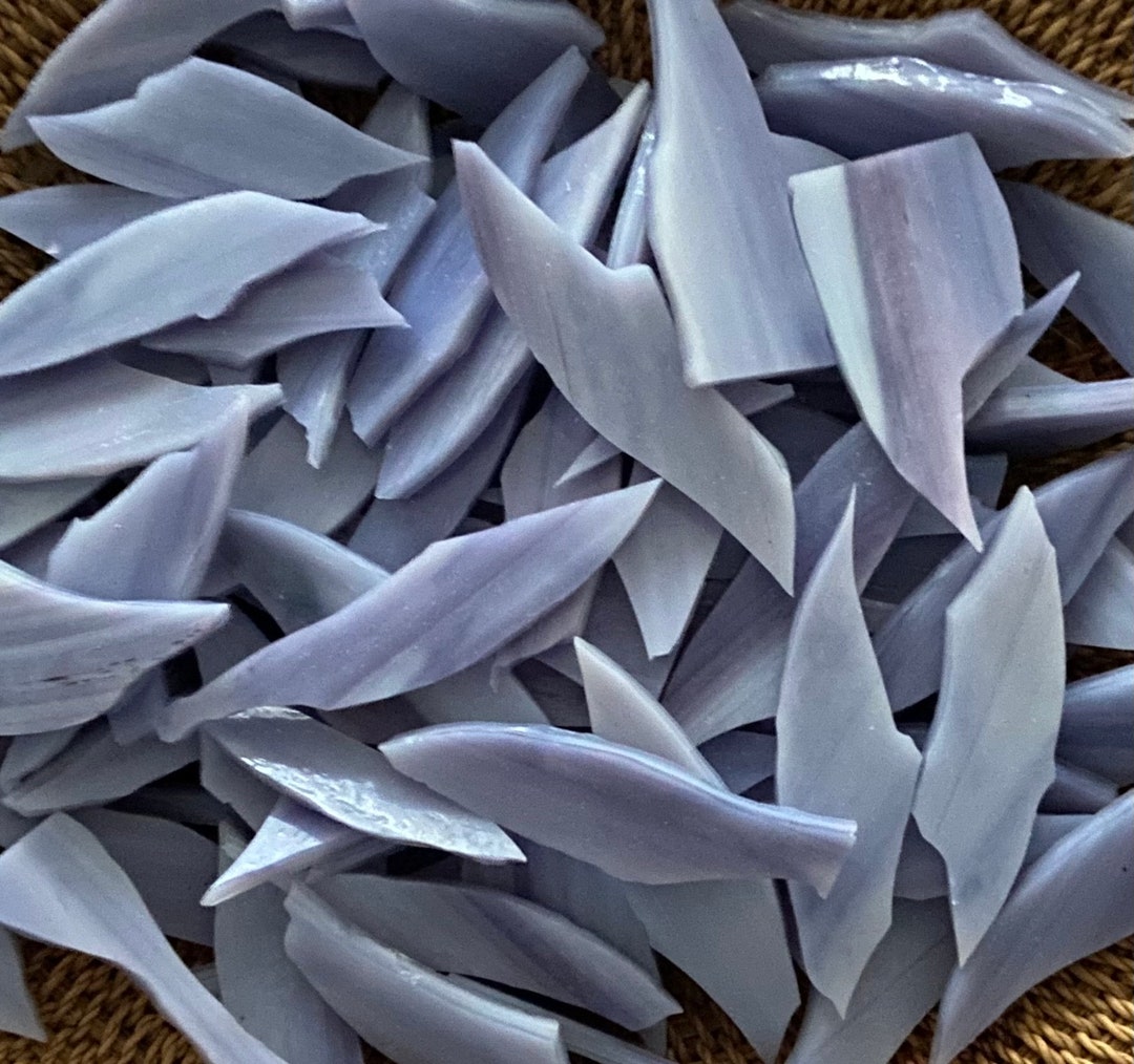 Lavender Swirl Glass Shards for Mosaic Art Designing - Etsy
