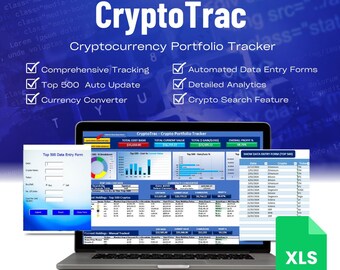 Cryptocurrency Investment Tracker Excel Template Instant Download ...