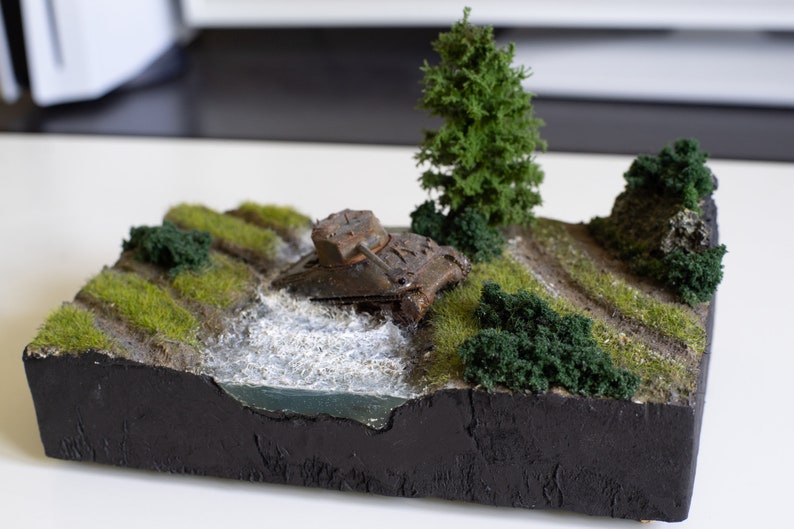 Diorama French M4 1/72 Tank on the Border of France and Italy - Etsy