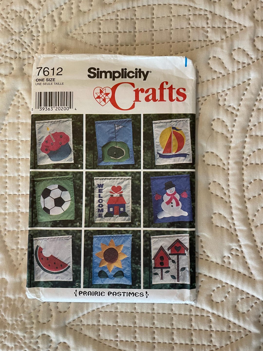 Simplicity Craft Pattern for Garden Flags - Etsy