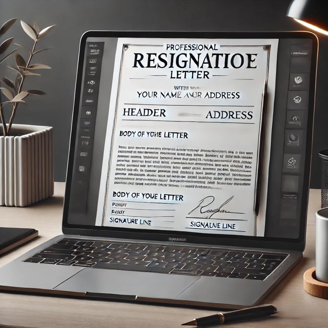Formal Resignation Letter Editable for All Job Word & PDF Easy Edit and ...