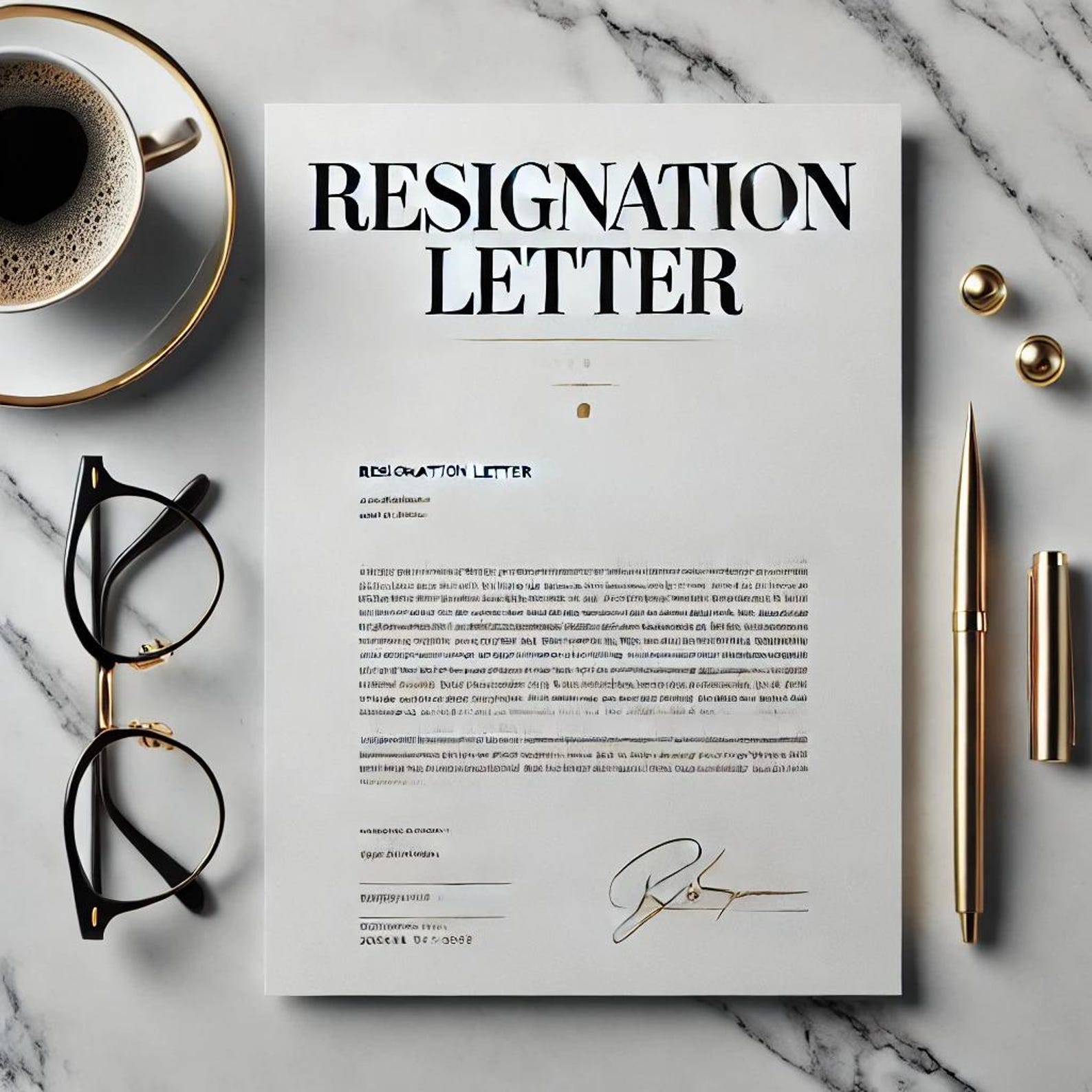 5 Simple Resignation Letter Templates Quick and Easy to Edit - Etsy
