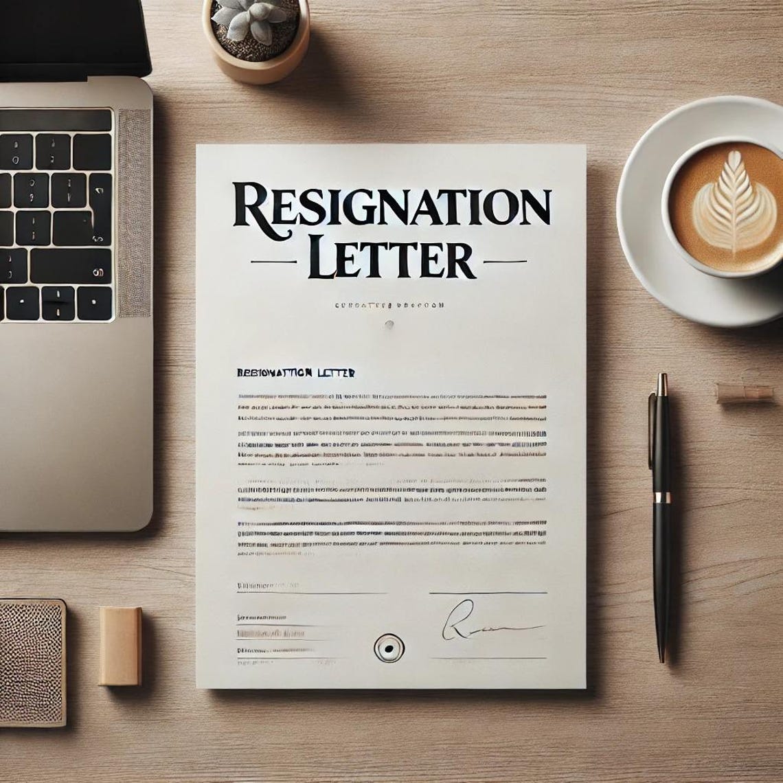 5 Simple Resignation Letter Templates Quick and Easy to Edit - Etsy