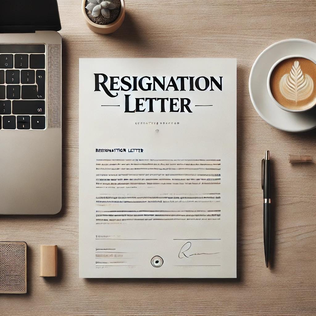 5 Simple Resignation Letter Templates Quick and Easy to Edit - Etsy