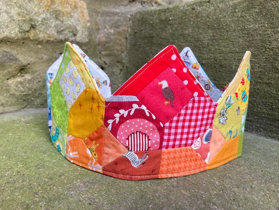 Patchwork fabric crown Jewelry Making & Beading Fabric Jewelry & Beauty ...