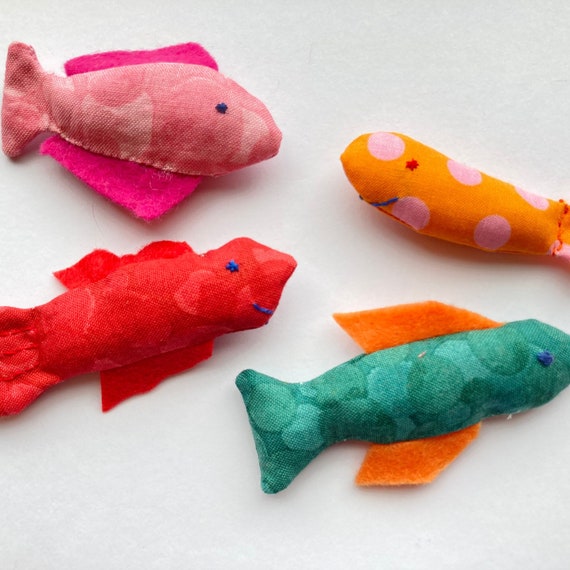 Tiddly Fish A Tiny Fish Toy Digital Sewing Pattern Instant - Etsy