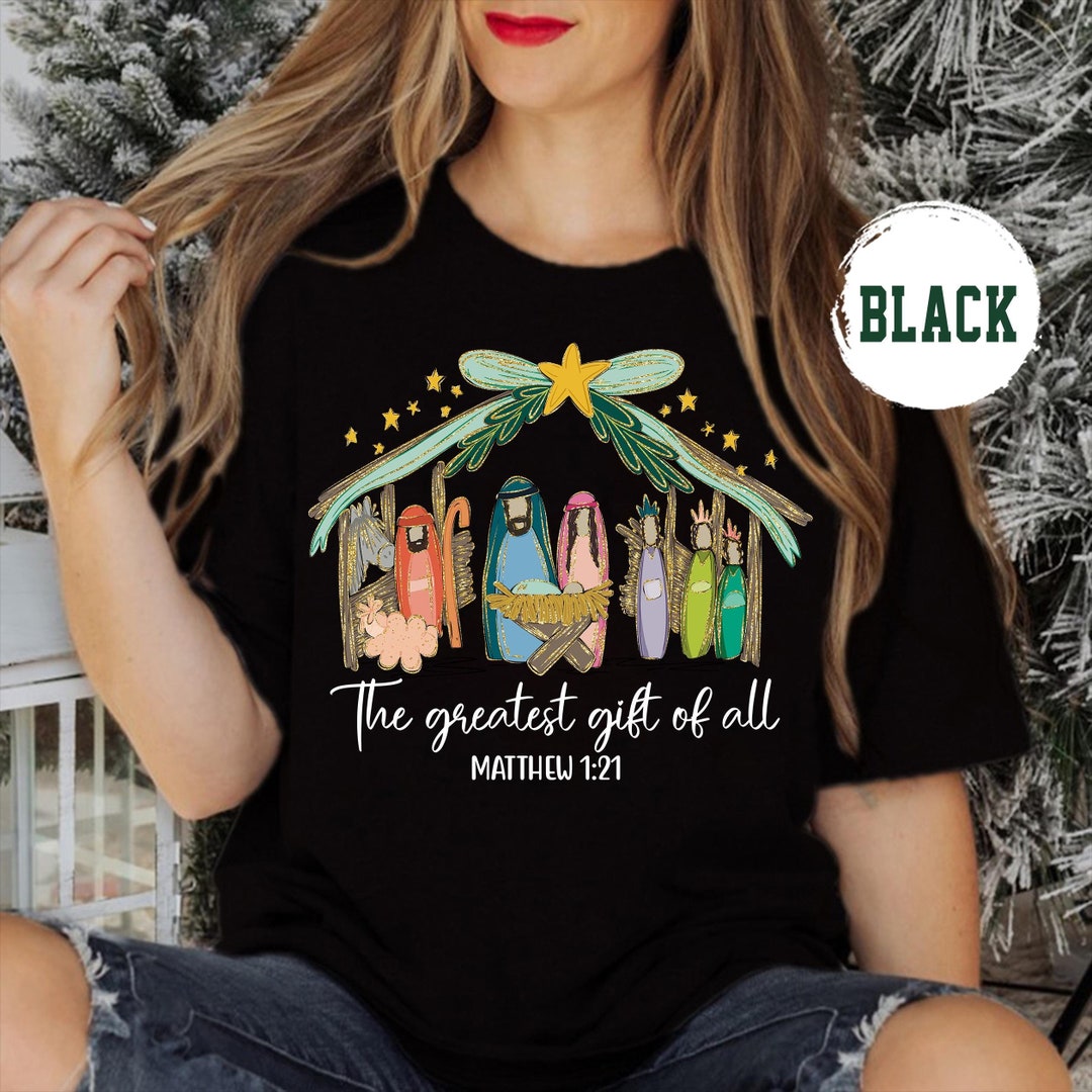 Nativity Scene Sweater, Christian Christmas Sweatshirt, Christmas ...