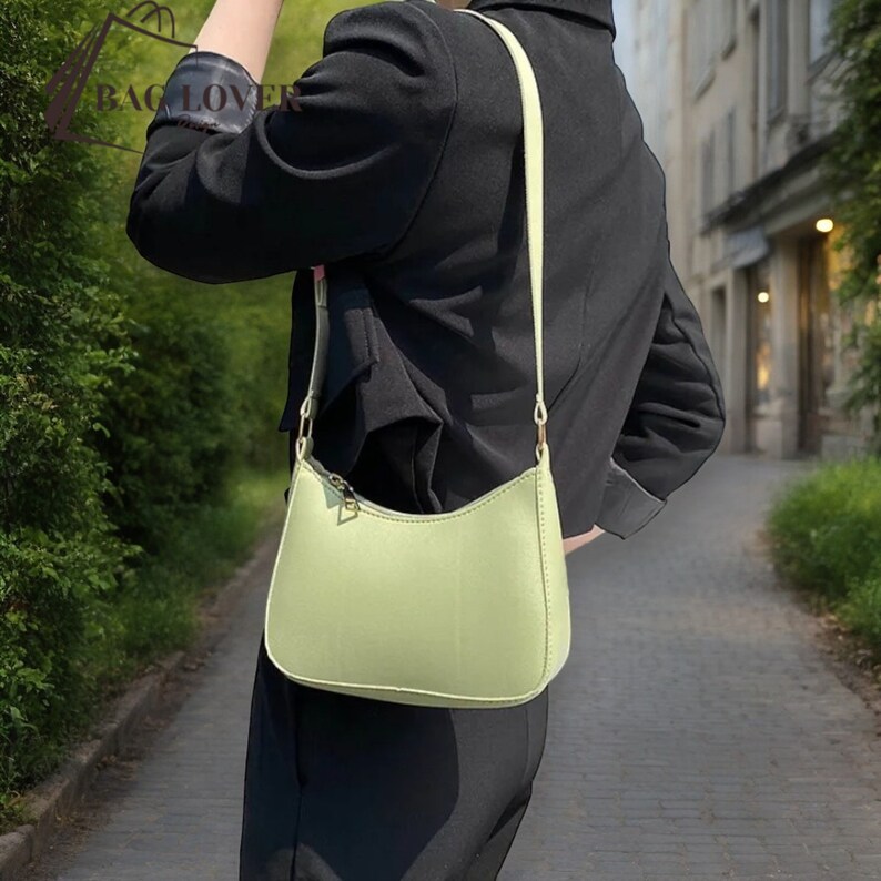Minimalist Leather Shoulder Bag, Leather Small Crossbody Bag, Womens ...