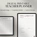 Digital Teacher Planner Simple Digital Planner School Planner Undated ...