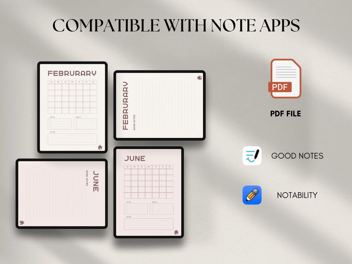 Digital Teacher Planner Simple Digital Planner School Planner Undated ...