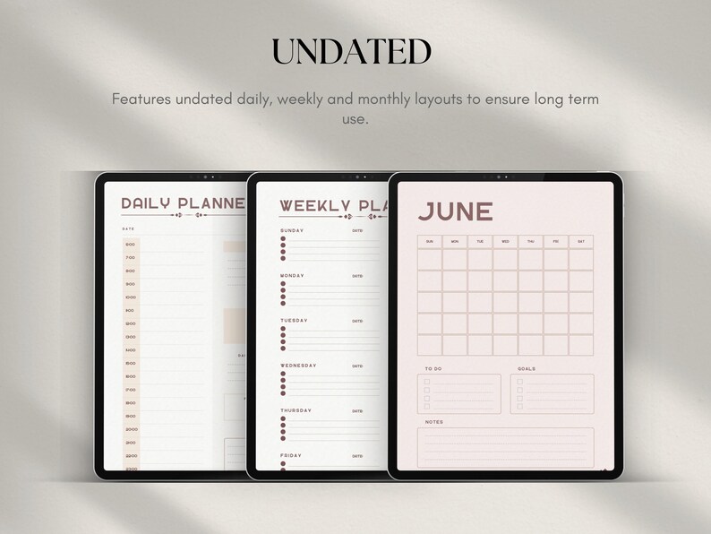 Digital Teacher Planner Simple Digital Planner School Planner Undated ...