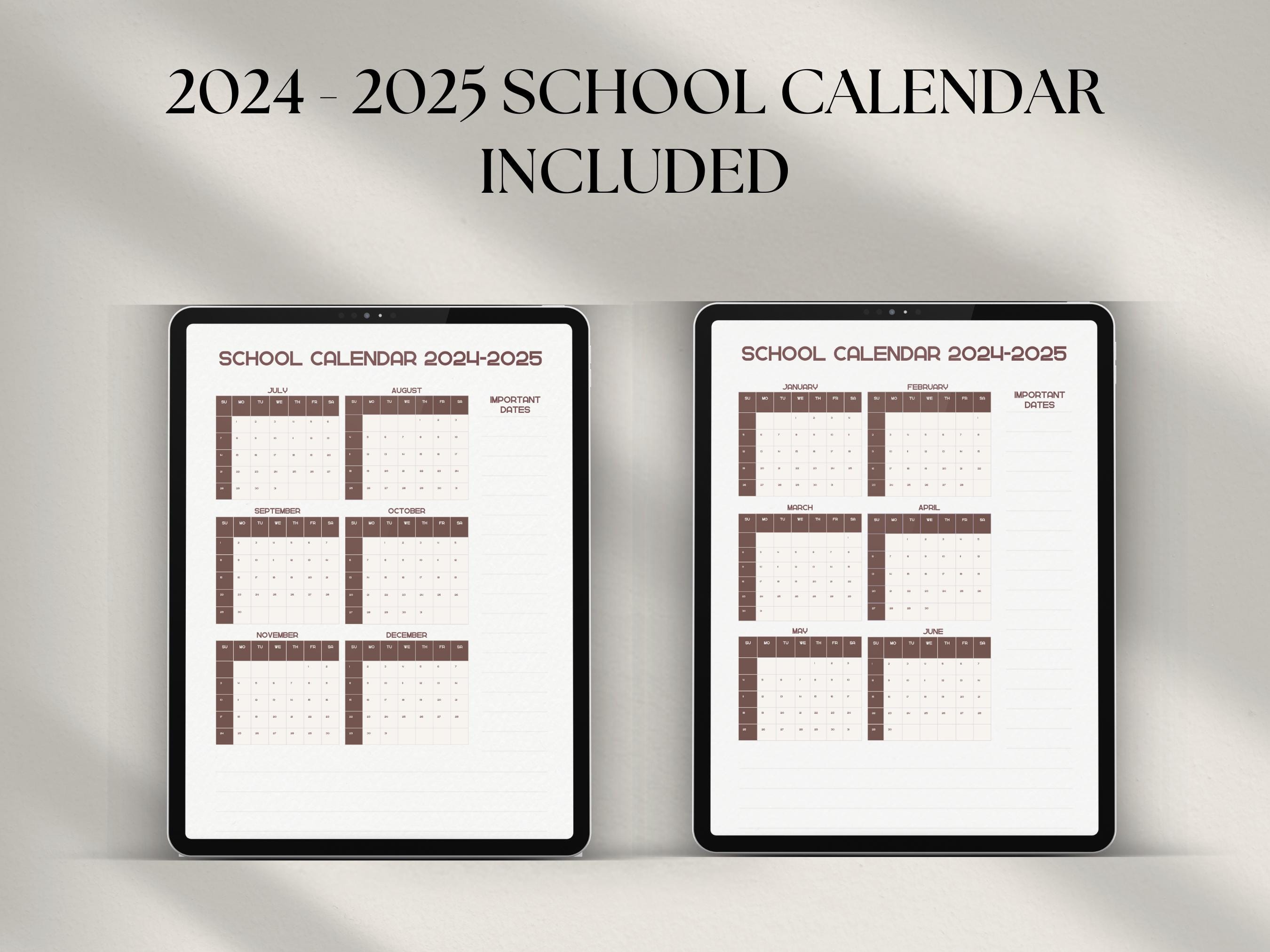 Digital Teacher Planner Simple Digital Planner School Planner Undated ...