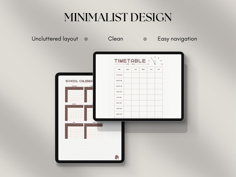 Digital Teacher Planner Simple Digital Planner School Planner Undated ...