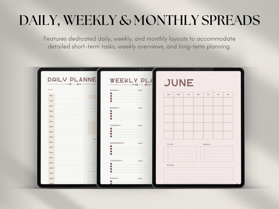 Digital Teacher Planner Simple Digital Planner School Planner Undated ...