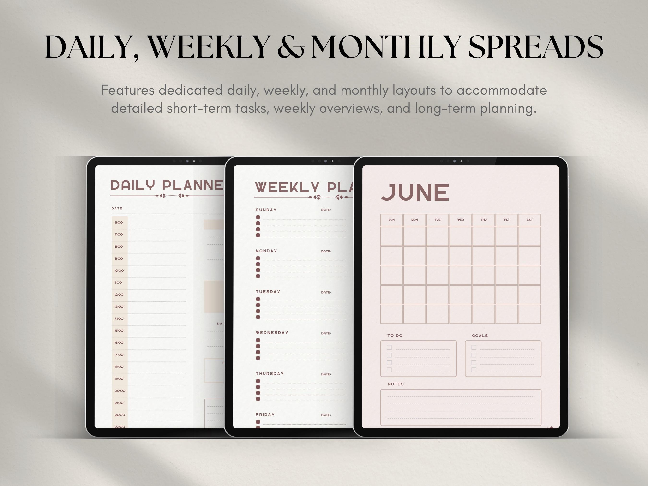 Digital Teacher Planner Simple Digital Planner School Planner Undated ...