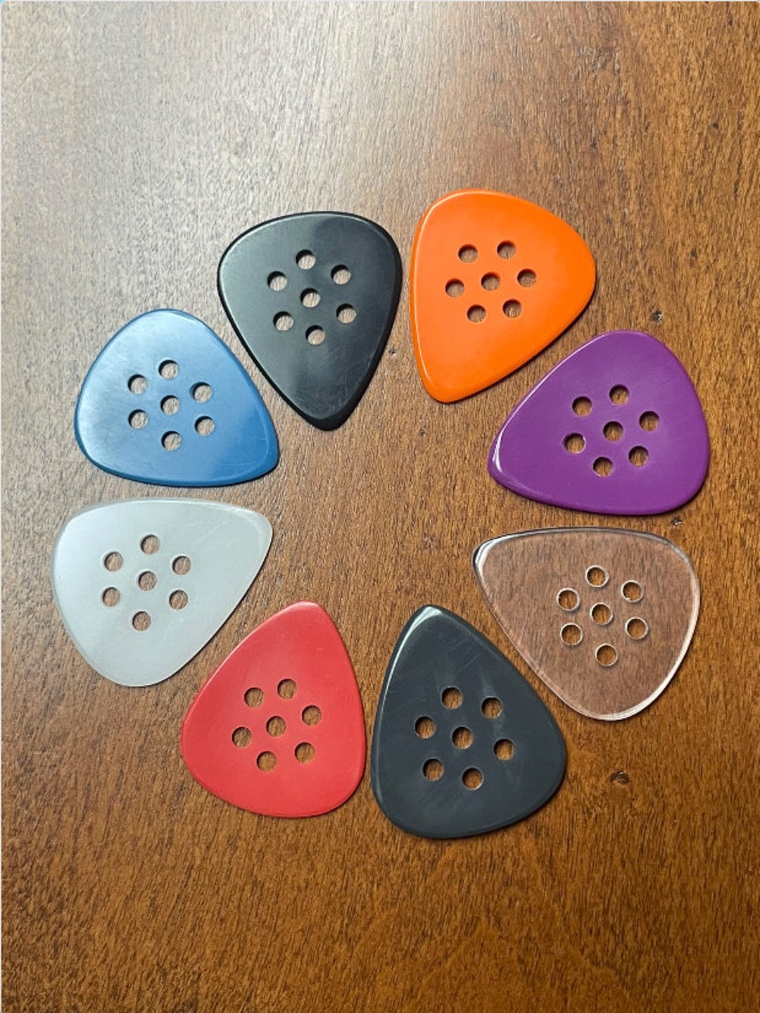 Handmade Triangle Jazz Guitar Pick - Plastic Plectrum Platinum Pack - Etsy