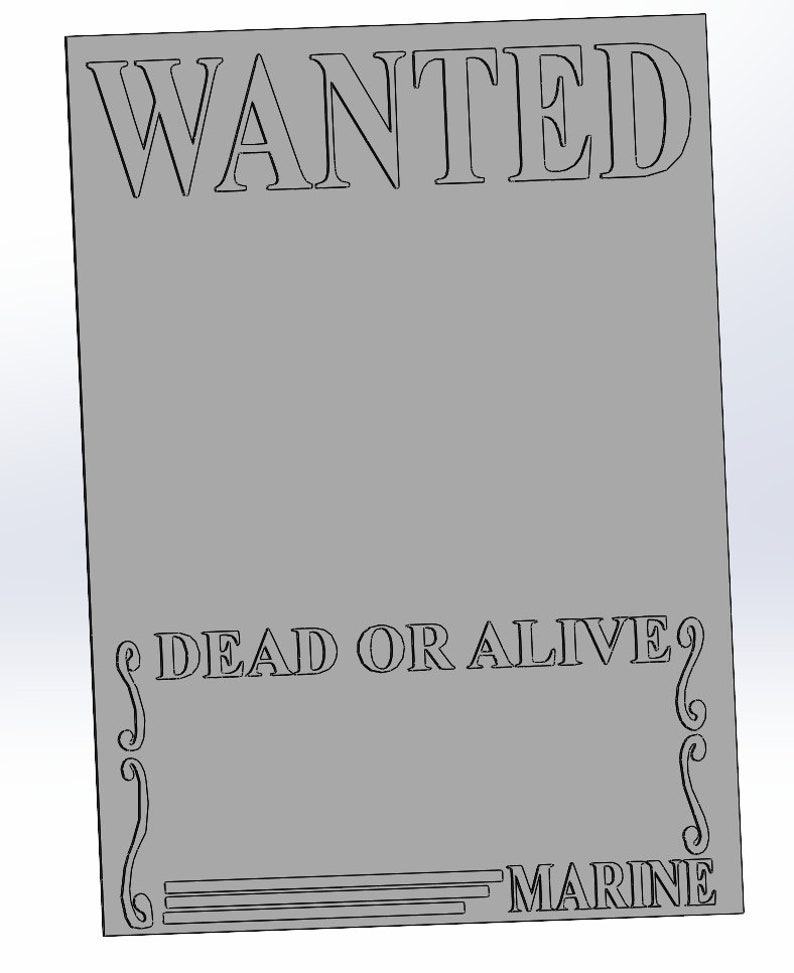 One Piece Wanted Poster Blank Template Digital Download - Etsy Australia