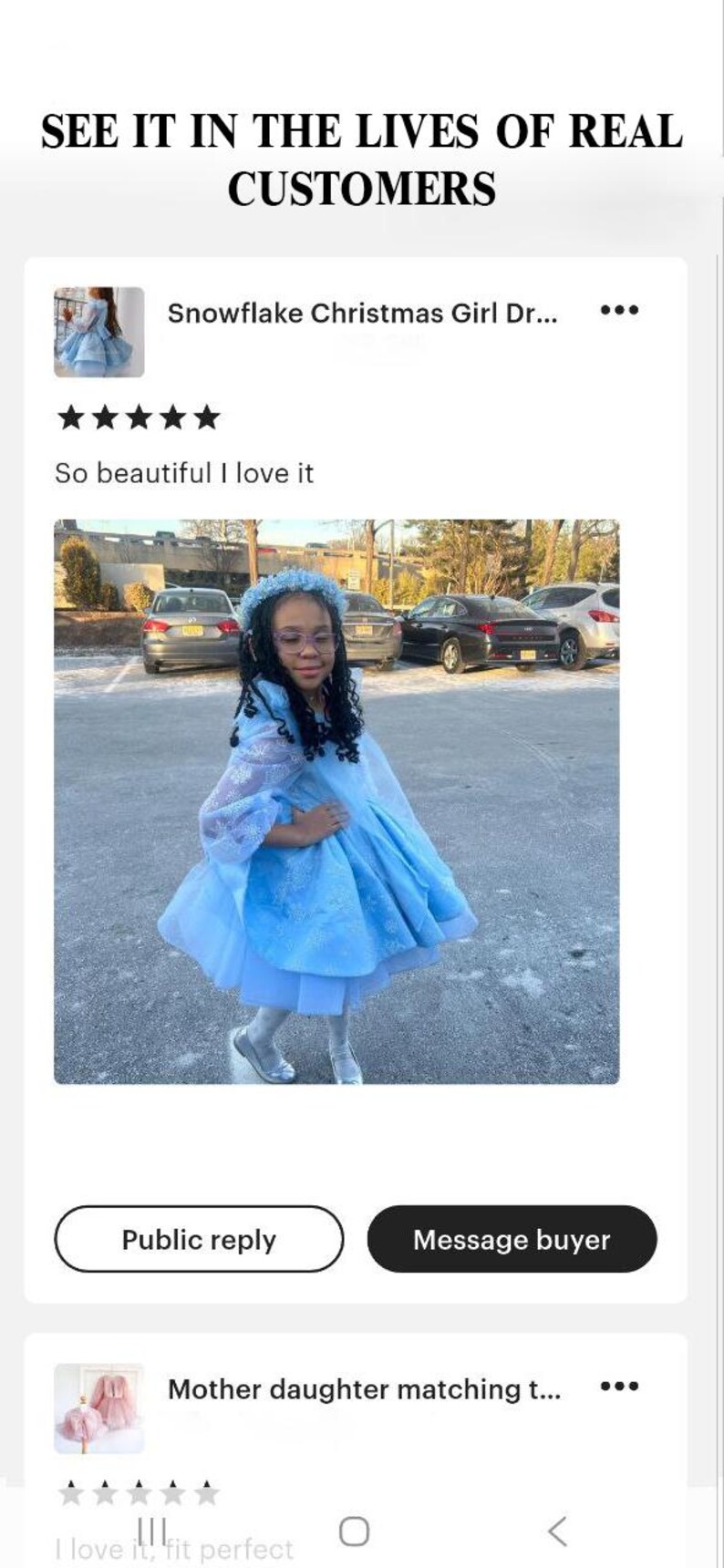Snowflake Christmas Girl Dress, Winter Princess Outfit, Christmas ...