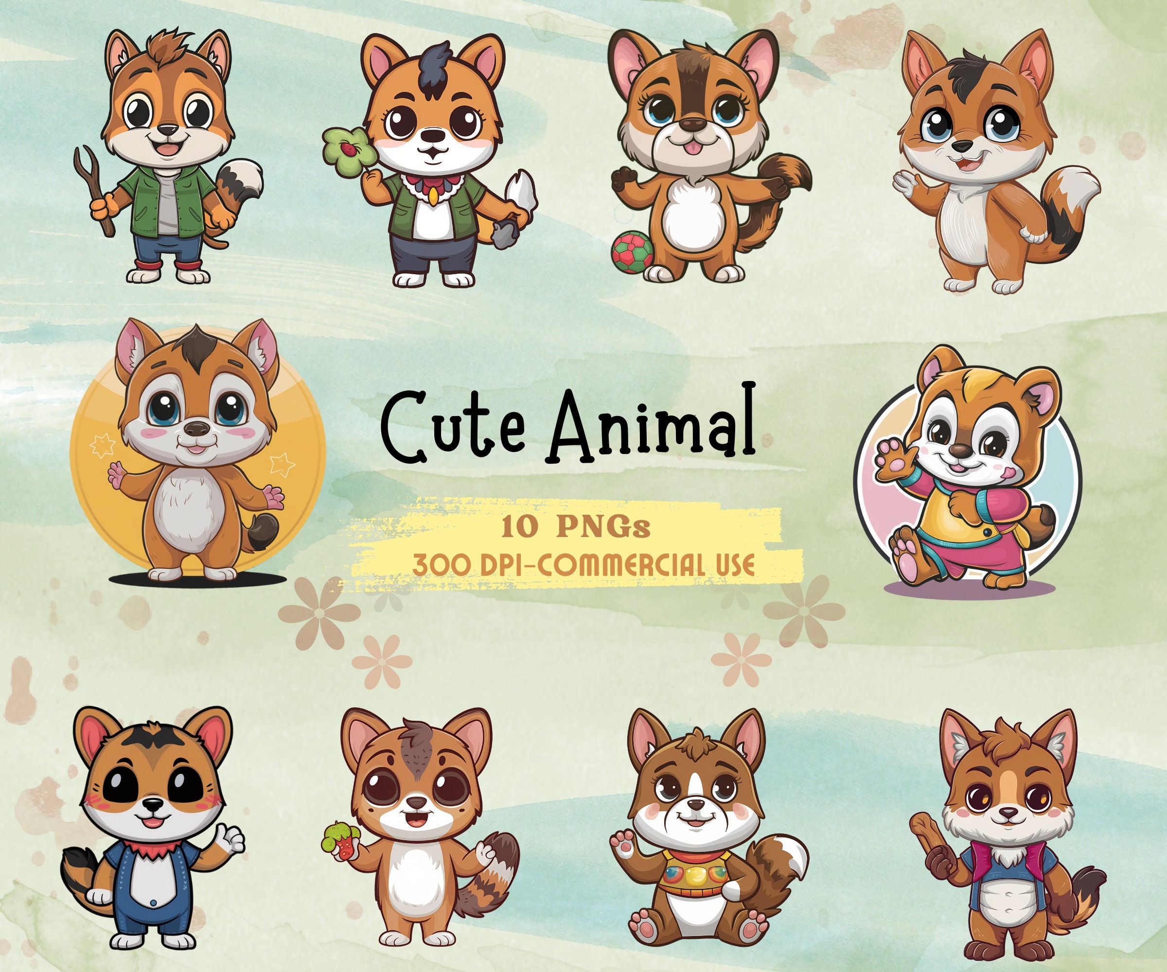 Cute Animal Clipart, Cute Animal Graphics, Cute Animal Clipart for ...