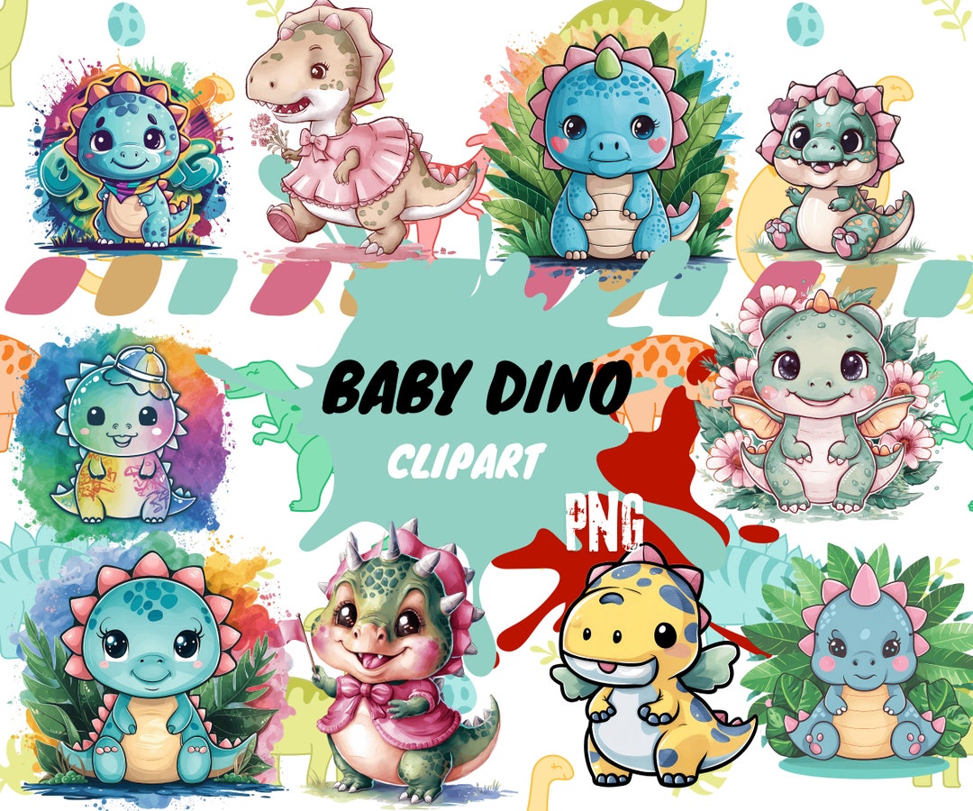 Dinosaur Clipart, Baby Dinosaurs Kawaii, Cute Dinosaurs, Clipart PNG ...