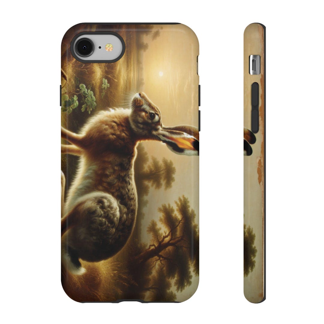 Wild Hare on a Tough Phone Case for Apple Iphone, Samsung Galaxy and ...