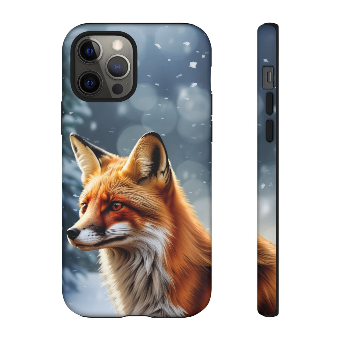 Red Fox in Snow, Wildlife Enthusiast Gift a Tough Phone Case for Apple ...