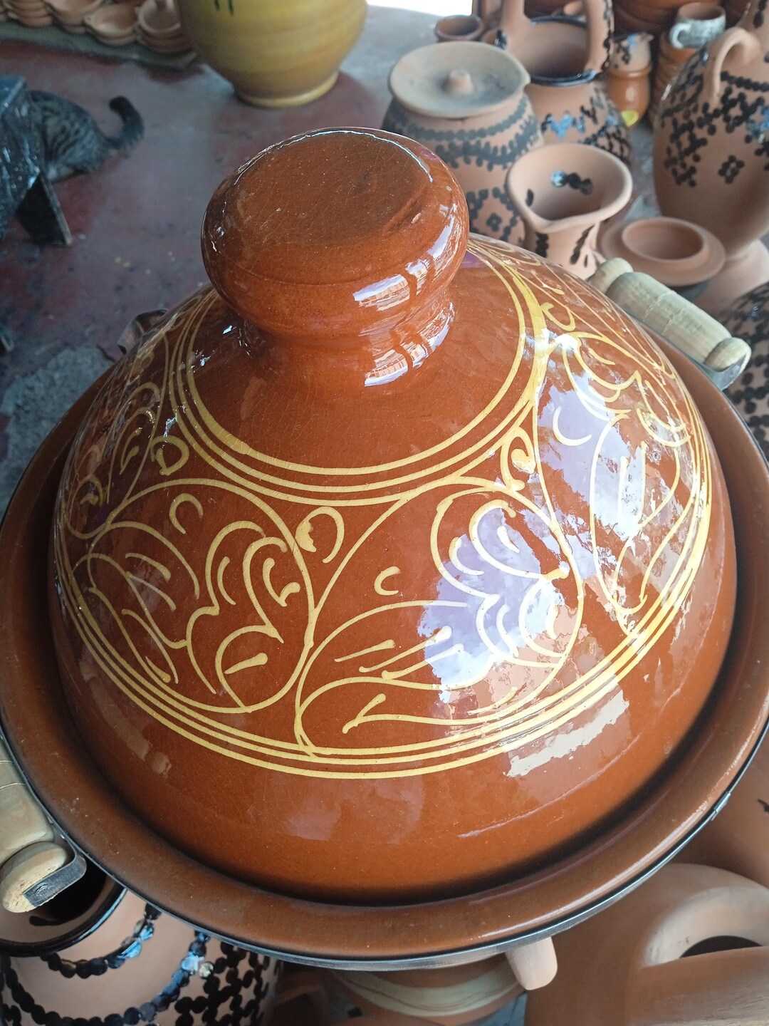 Authentique Moroccan Clay Tagine Traditional Moroccan Kitchen Clay ...