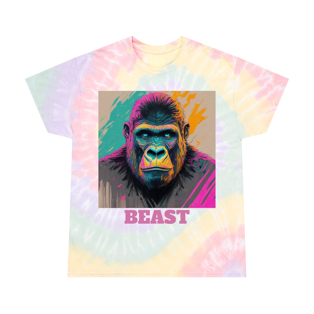 Afro Blew beast Neon Collection Tie-dye Tee, Spiral - Etsy