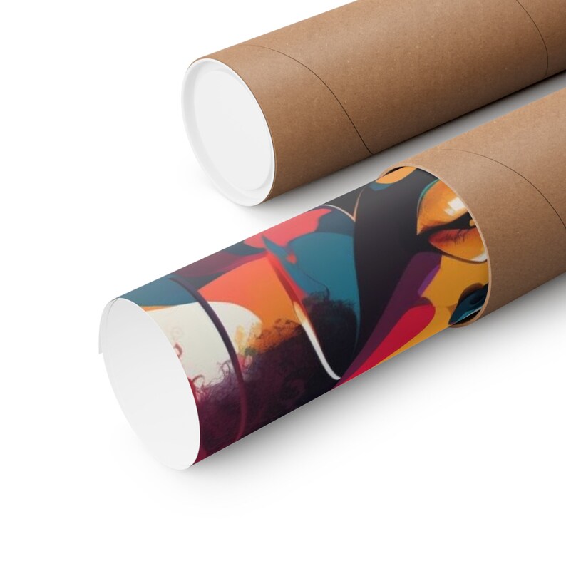 Afro Blew Woman of Color Matte Vertical Poster - Etsy