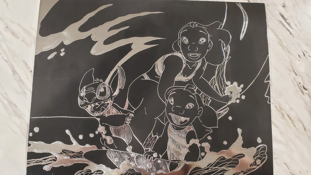 Lilo and Stitch Scratch Art - Etsy