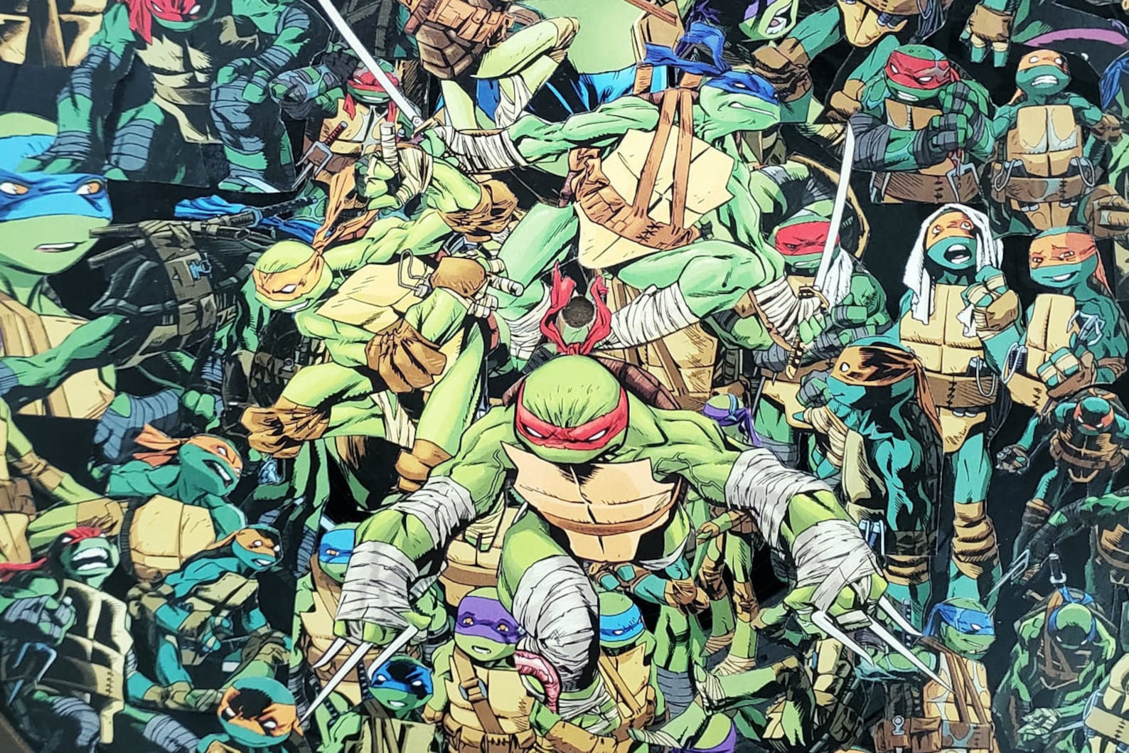 TMNT Teenage Mutant Ninja Turtles Decoupaged Comic Collage | Etsy