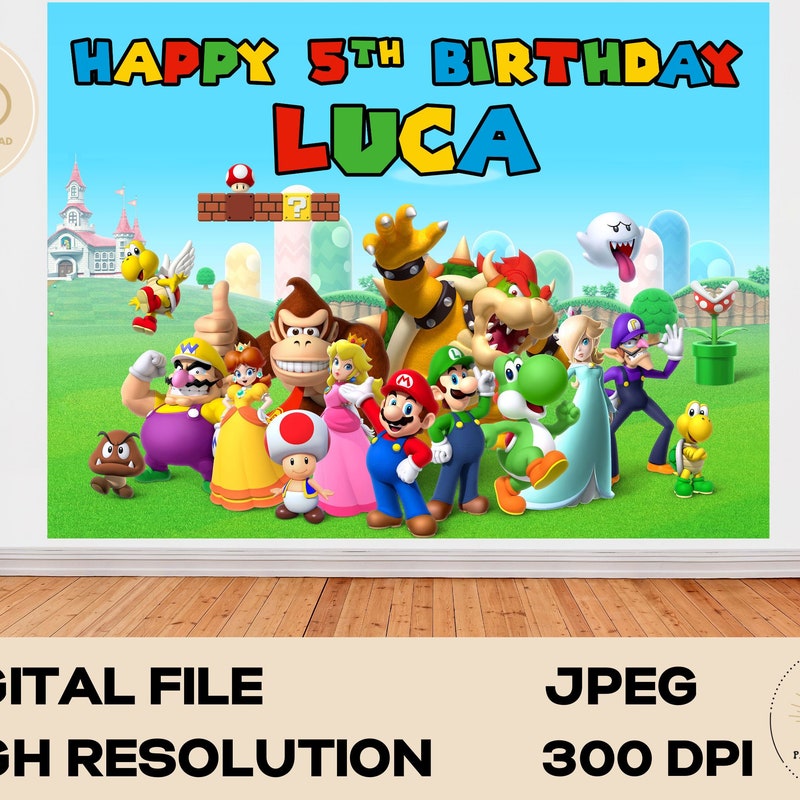 Mario Printables - Etsy