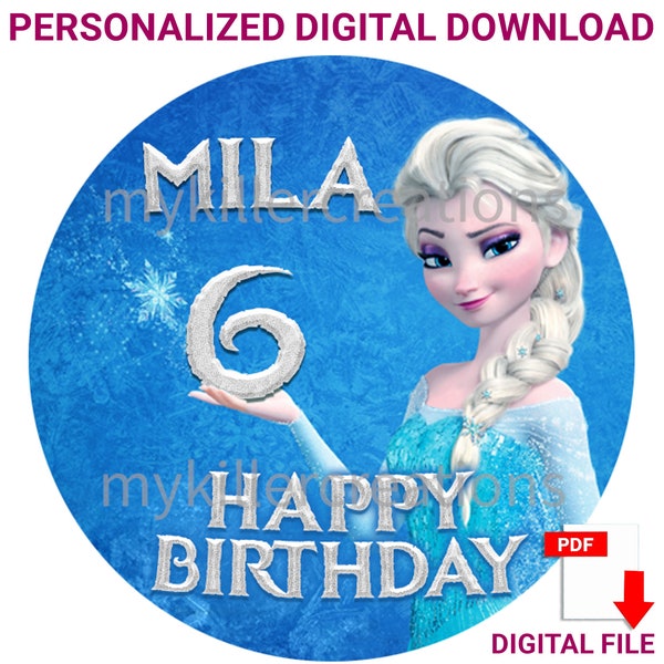 Elsa Cake Topper - Etsy