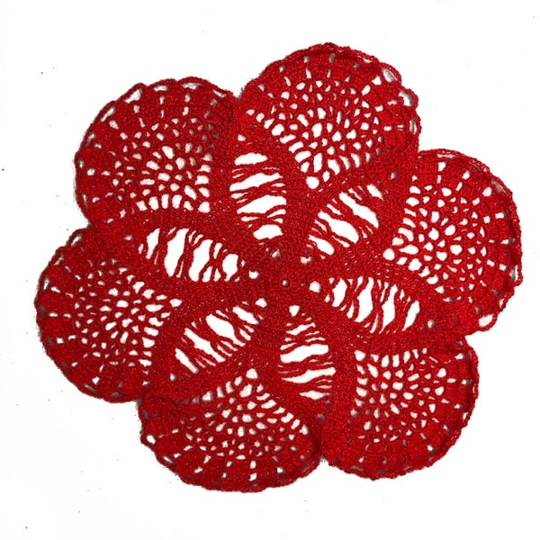 Red Doilies - Etsy
