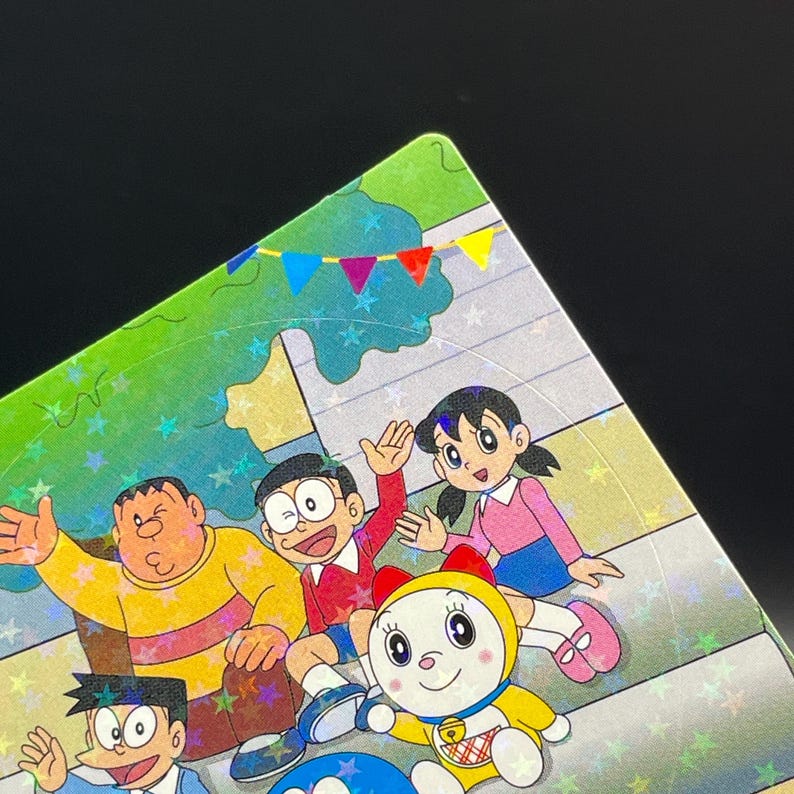 Doraemon Gian Shizuka Dorami Marumiya No.18 HOLO Card Sticker Japanese ...