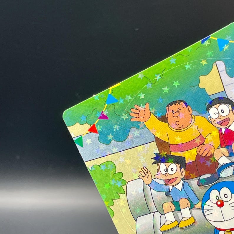 Doraemon Gian Shizuka Dorami Marumiya No.18 HOLO Card Sticker Japanese ...