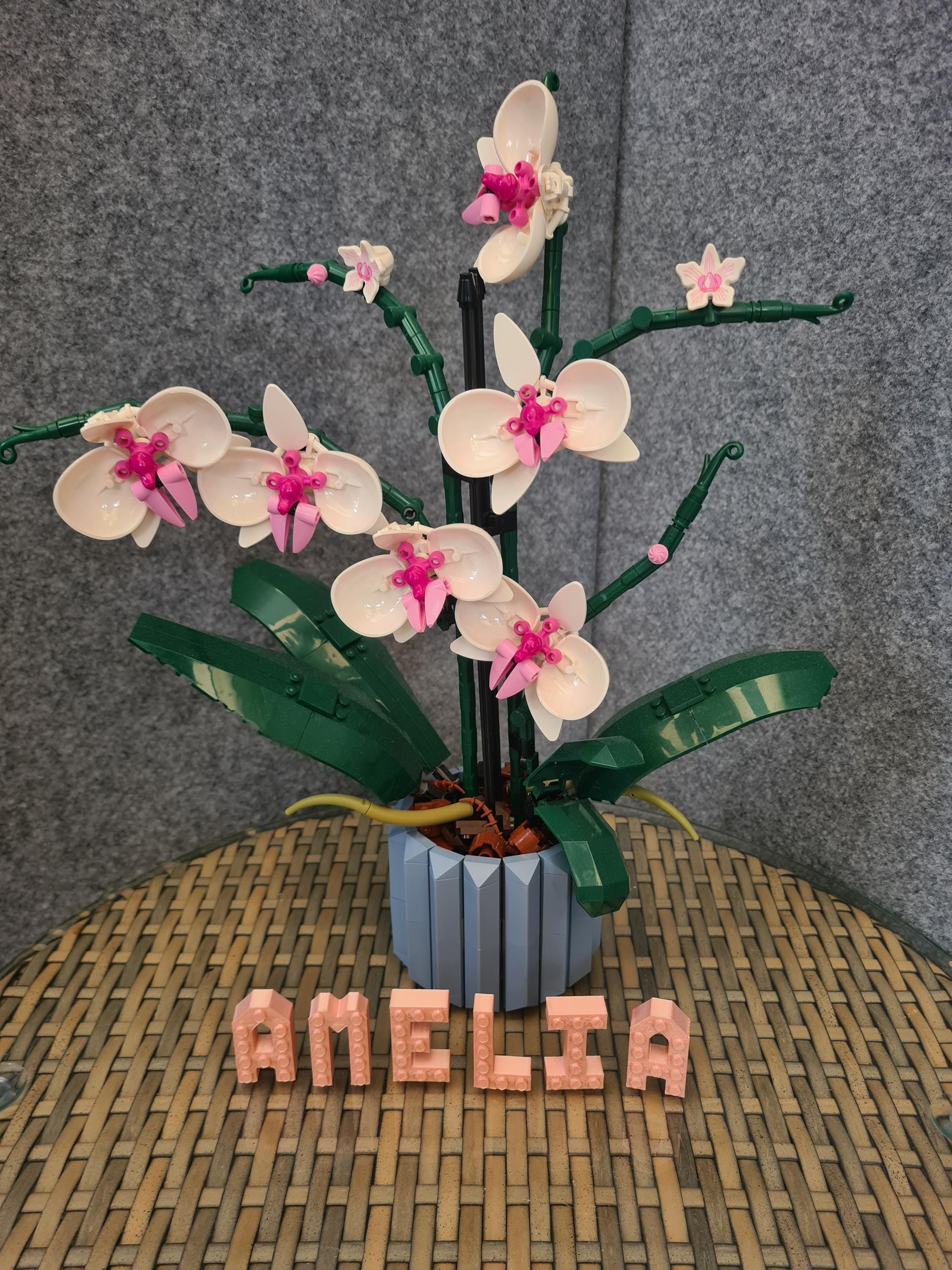 Customizable Name Plate Brick Style Letters, Personalized Desk Plate ...