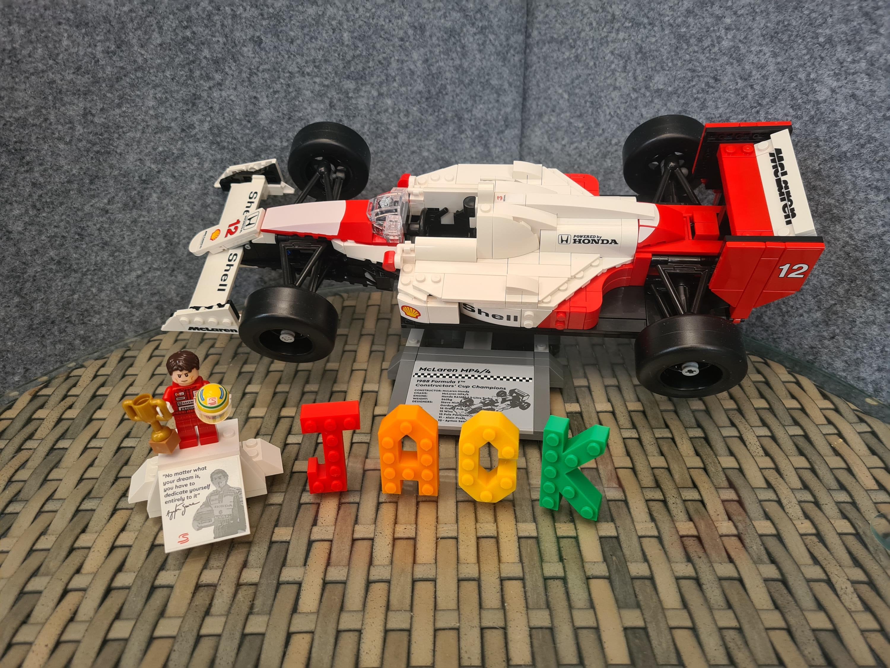 Customizable Name Plate Brick Style Letters, Personalized Desk Plate ...