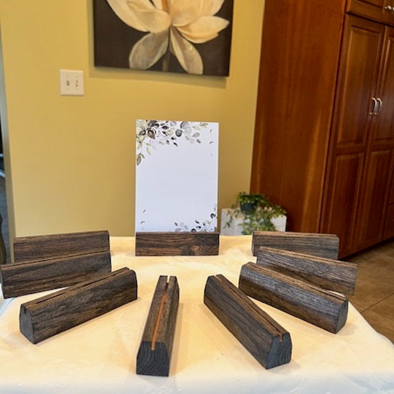 Table Number Holders - Etsy