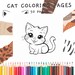 50 Cats Coloring Pages for Kids, Printable Coloring Pages for Children ...