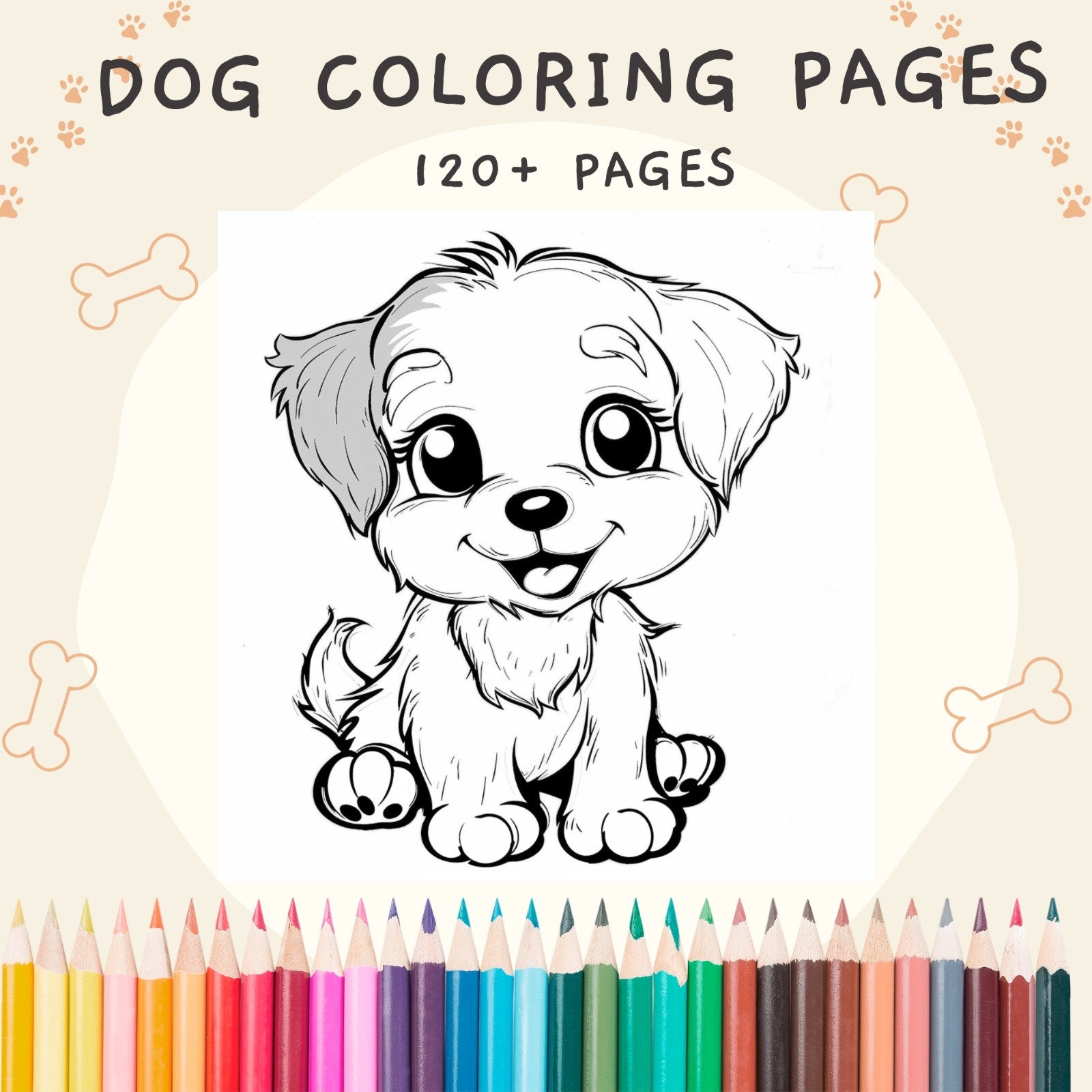 120+ Dog Coloring Pages for Kids, Printable Coloring Pages for Children ...