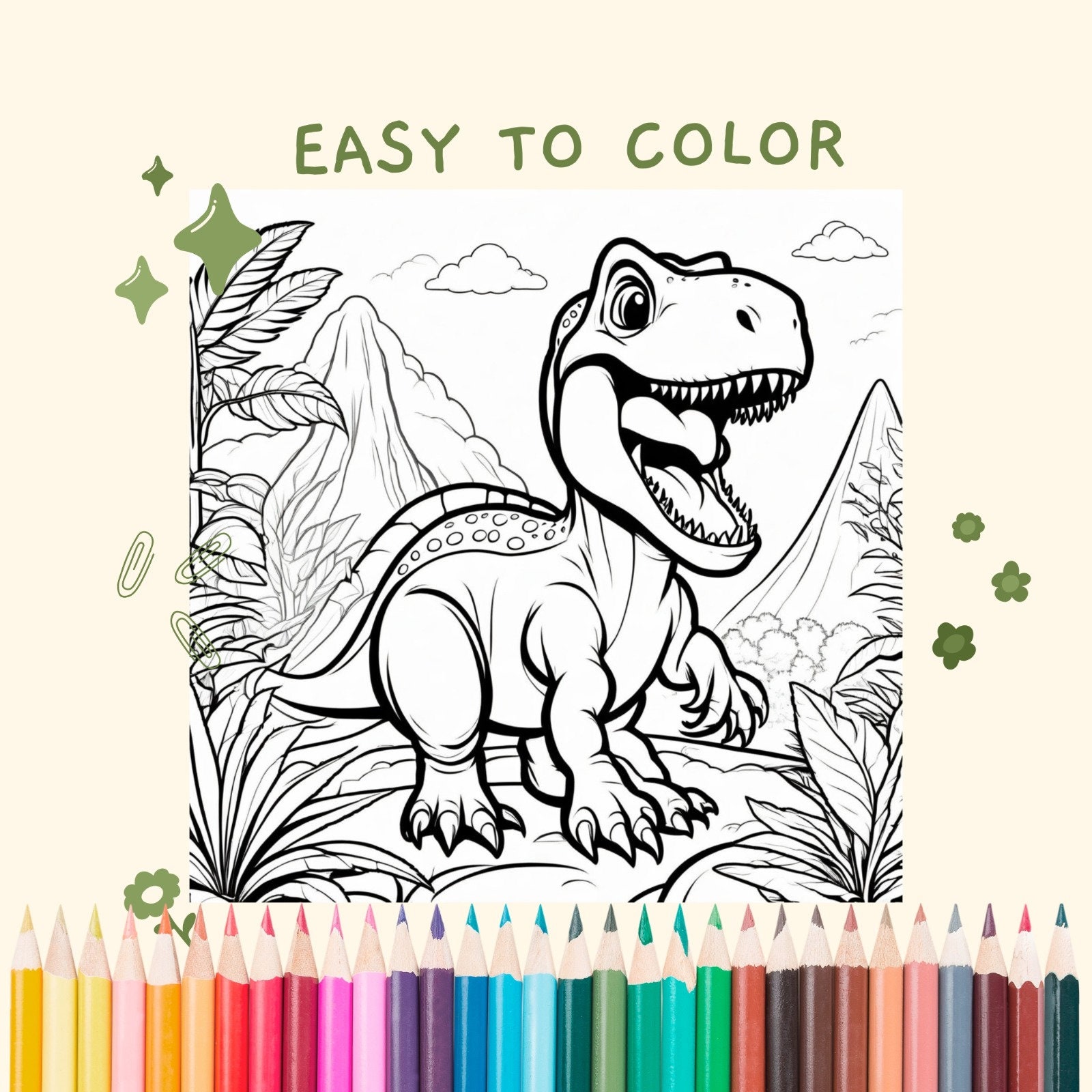 90 Dinosaur Coloring Pages, Coloring Pages for Kids, Kids Coloring ...